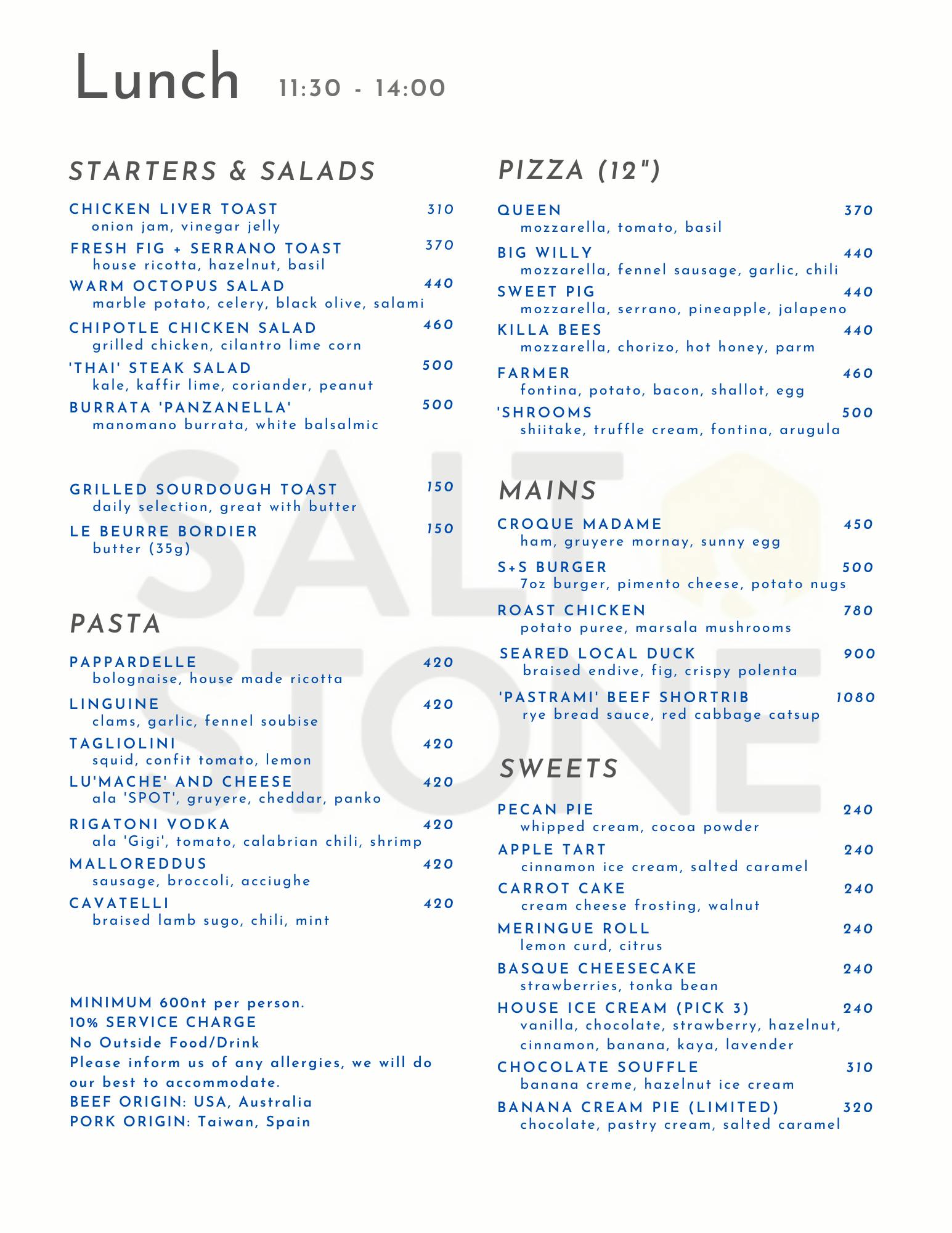 Salt and Stone | 立即訂位！inline 線上訂位預約