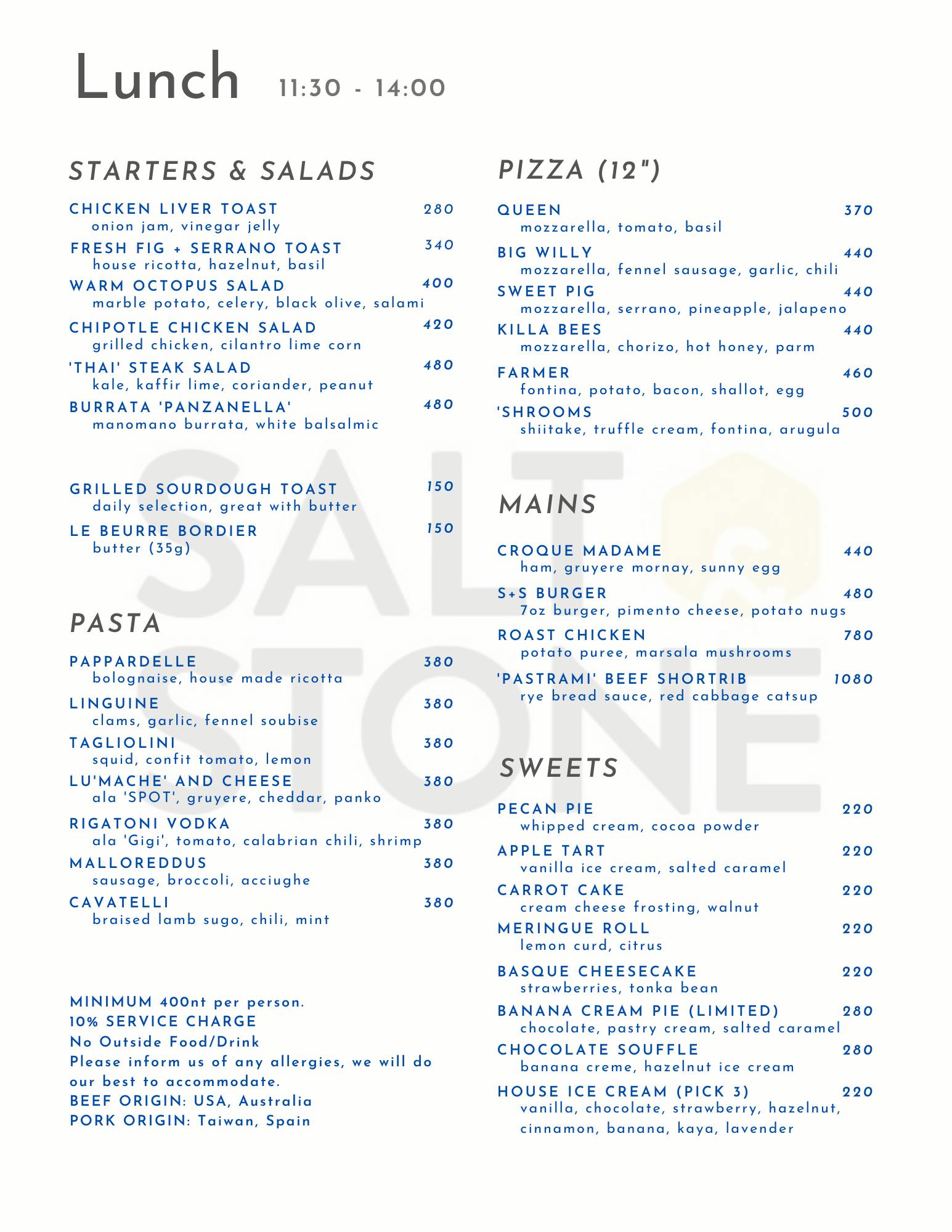 Salt and Stone | 立即訂位！inline 線上訂位預約