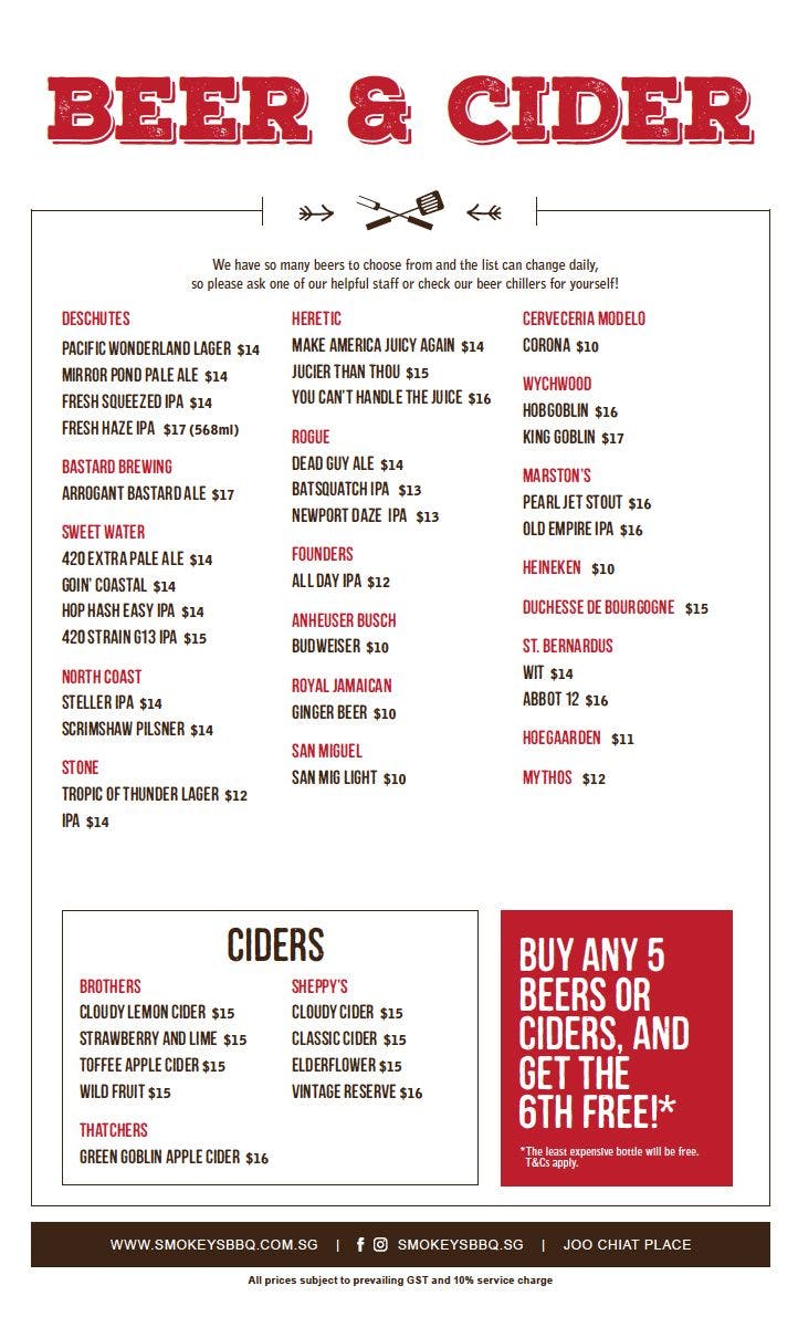 Smokey's BBQ | Book Now! - inline online bookings