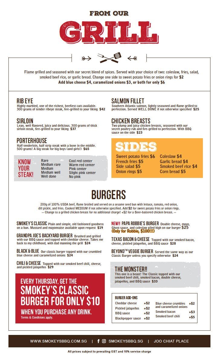 Smokey's BBQ | Book Now! - inline online bookings