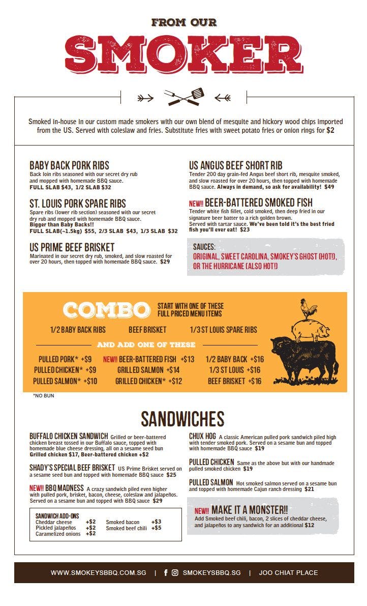 Smokey's BBQ | Book Now! - inline online bookings