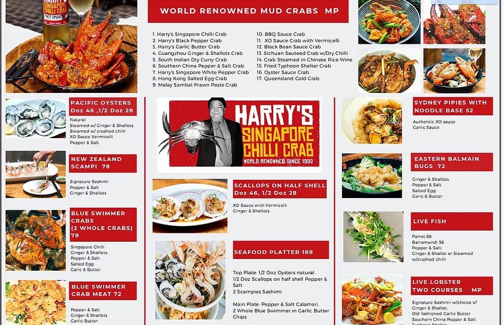 Harry's Singapore Chilli Crab | Book Now! - inline online bookings
