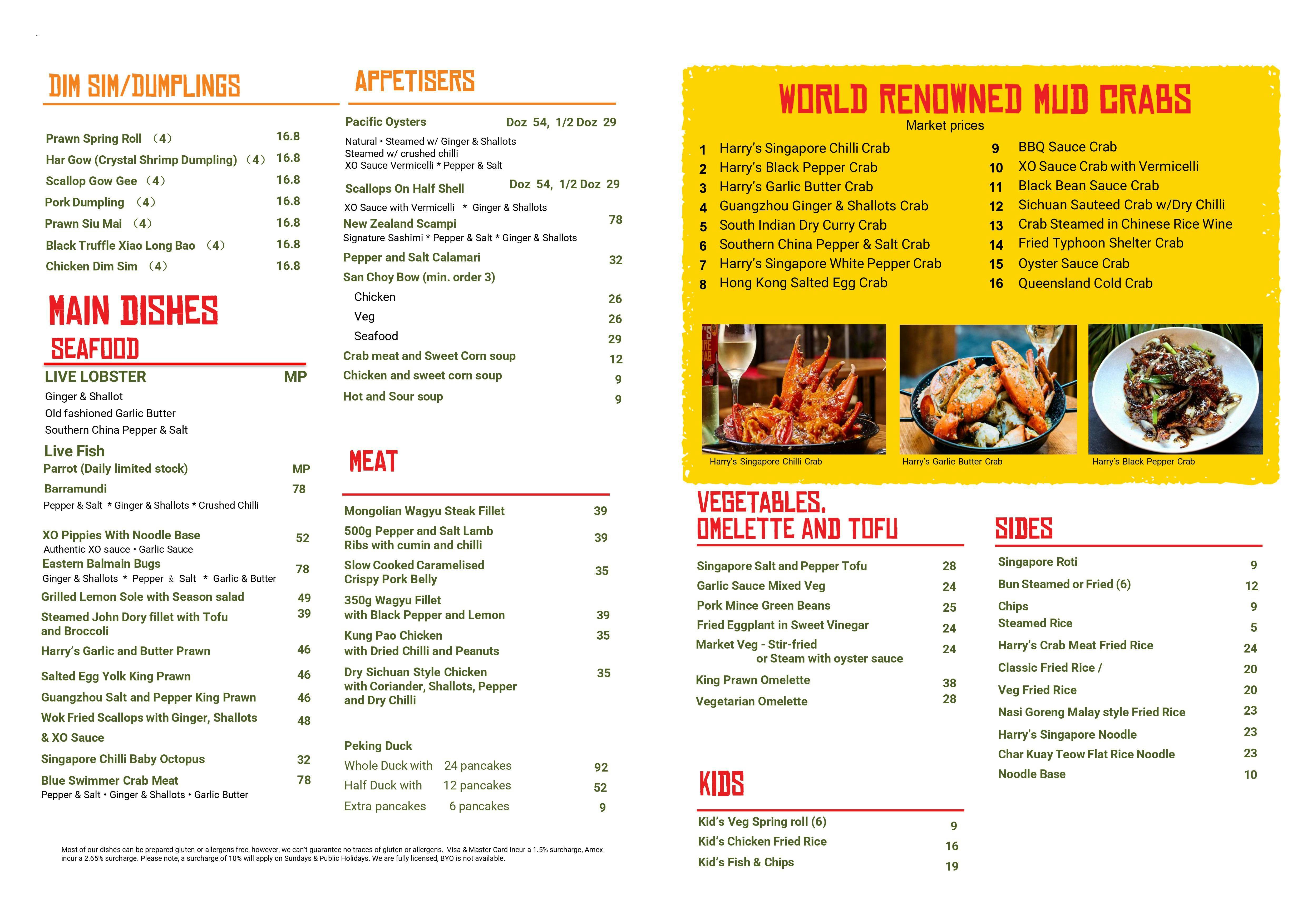 Harry's Singapore Chilli Crab | Book Now! - inline online bookings