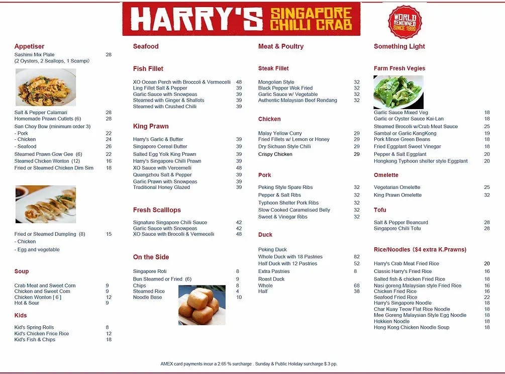 Harry's Singapore Chilli Crab | Book Now! - inline online bookings