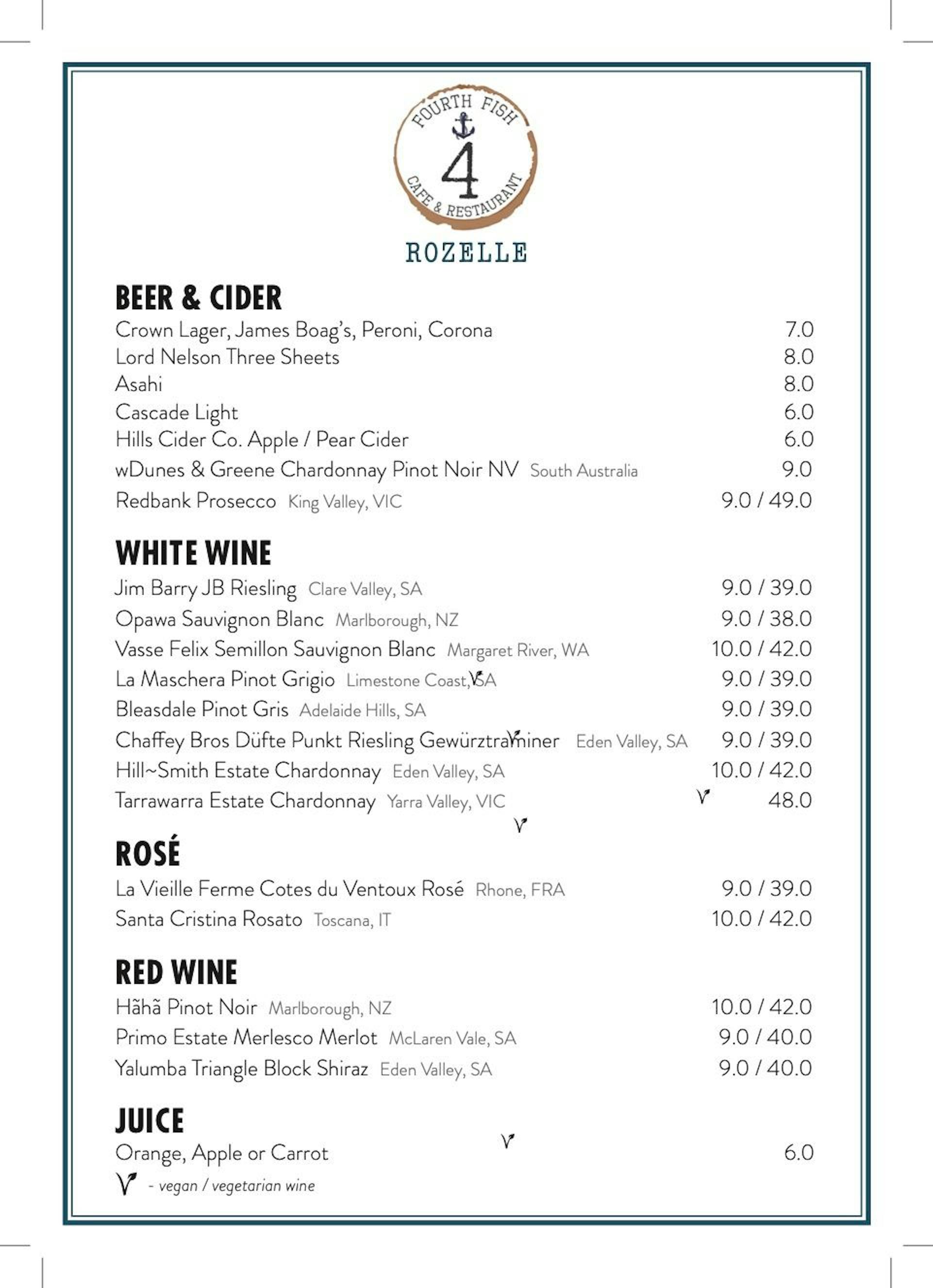 Fourth Fish Rozelle | Book Now! - inline online bookings