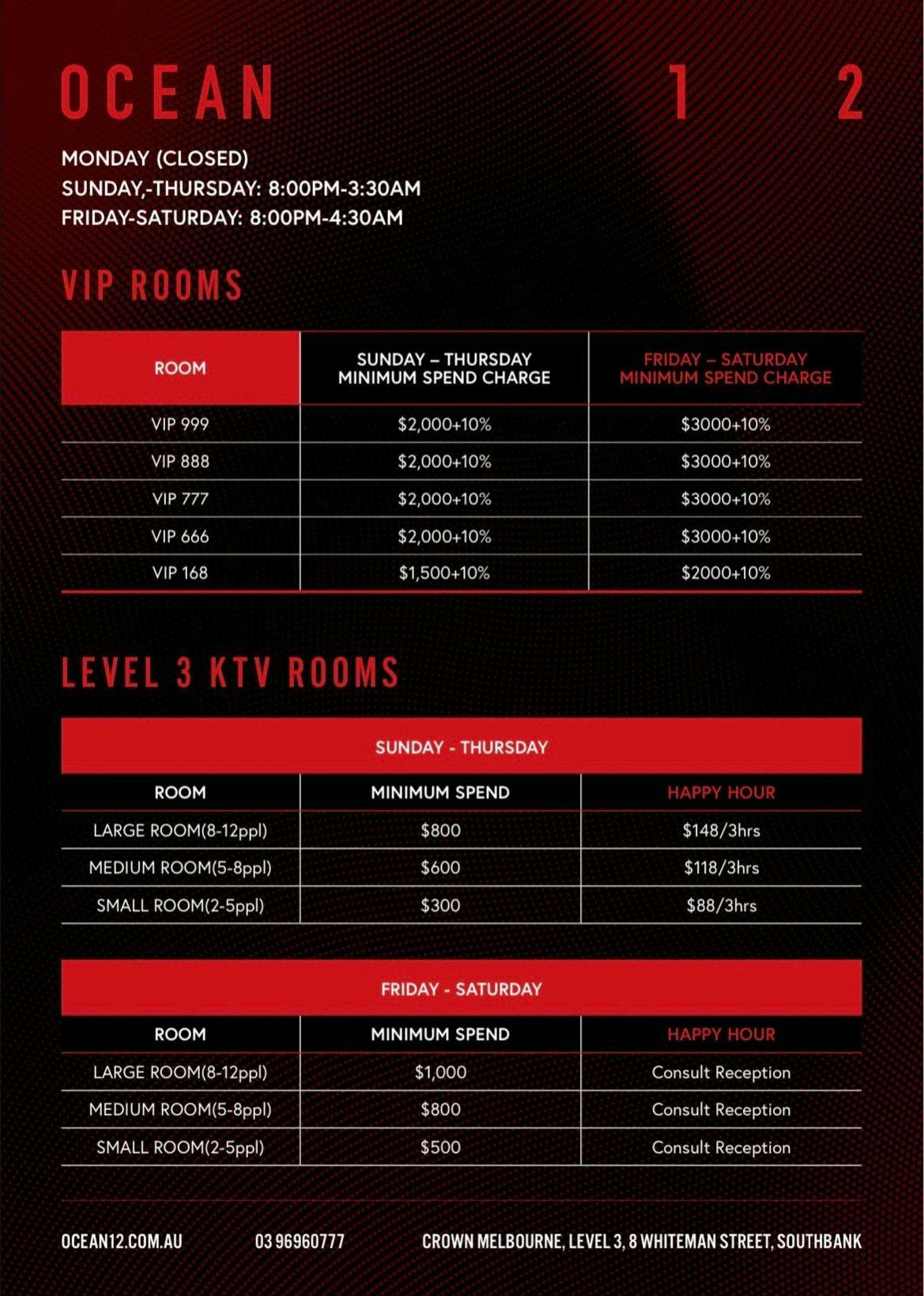 Ocean 12 Karaoke | Book Now! - inline online bookings