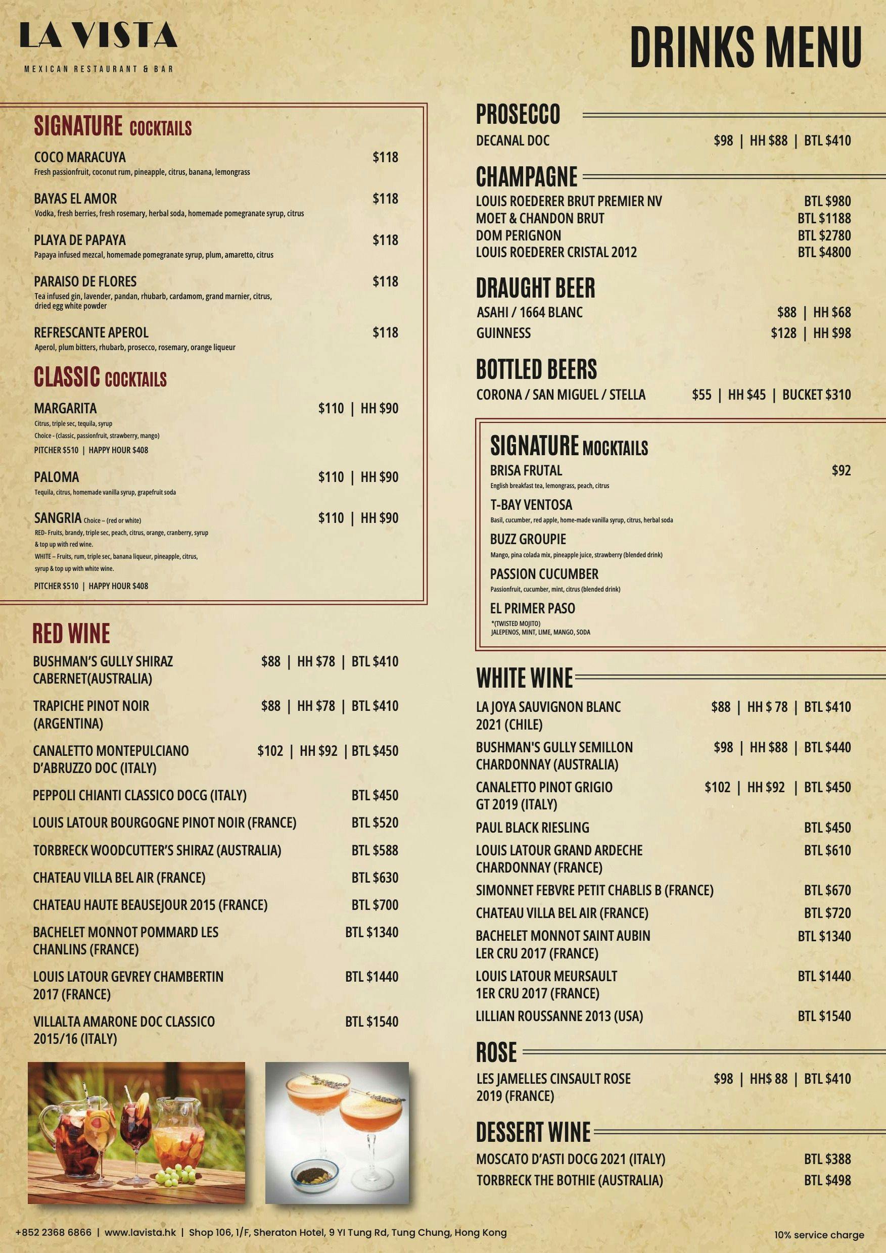 La Vista | Book Now! - inline online bookings