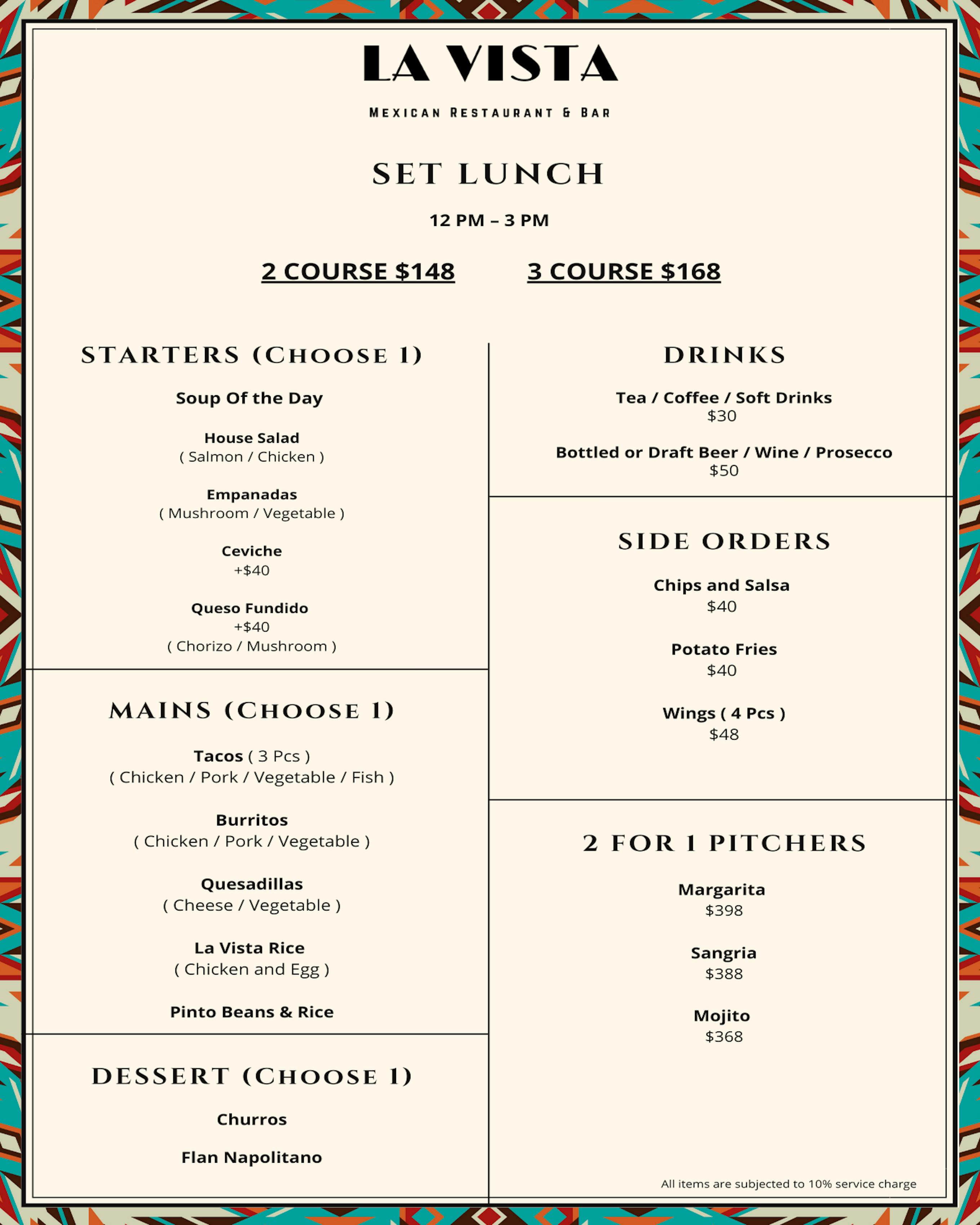 La Vista | Book Now! - inline online bookings