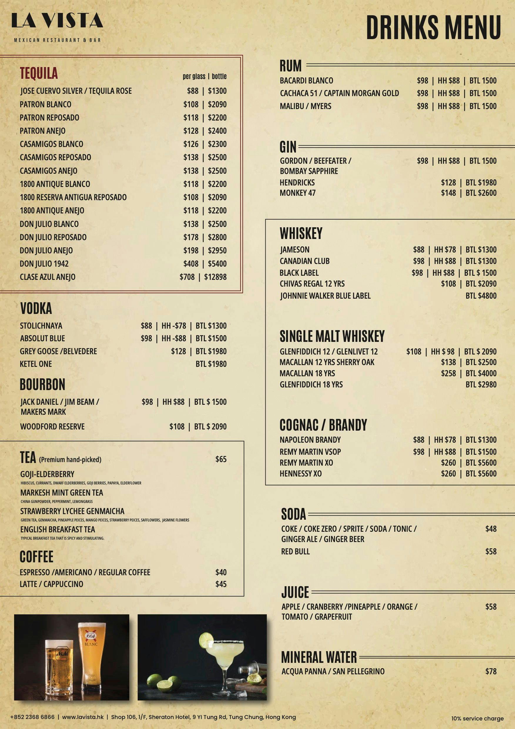 La Vista | Book Now! - inline online bookings