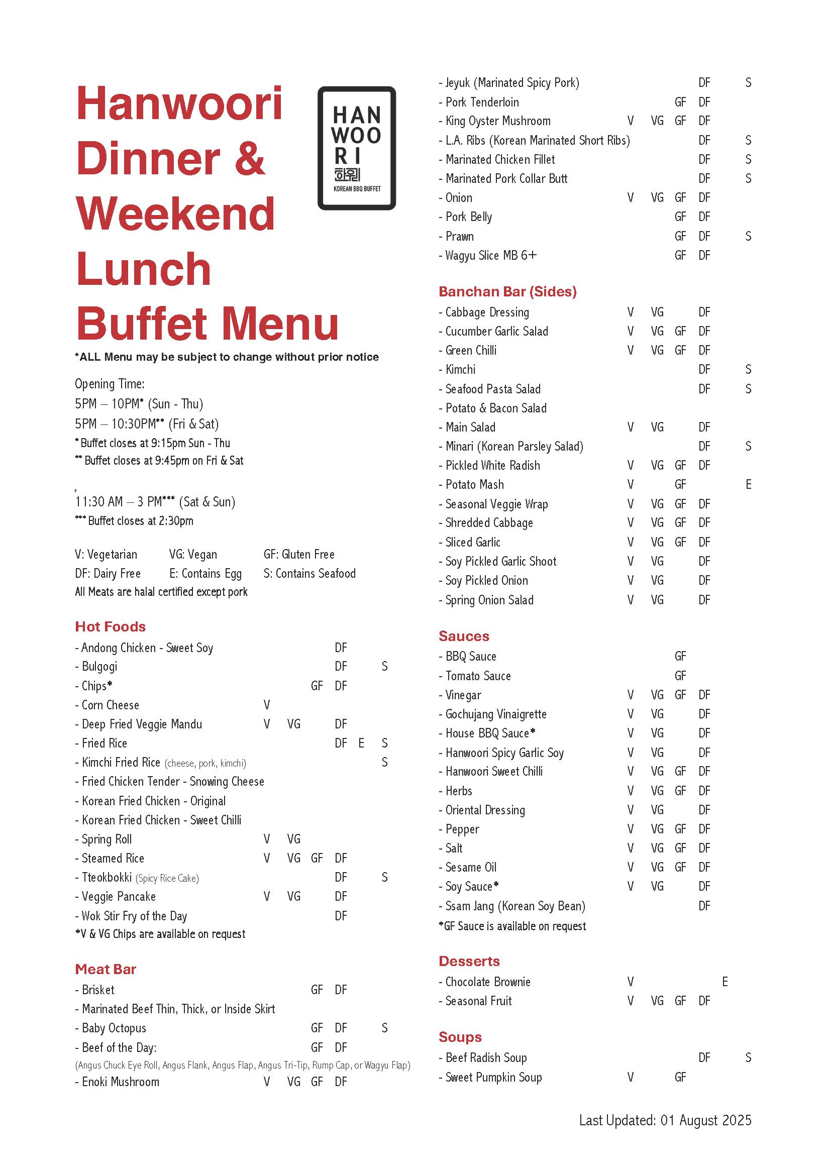 Hanwoori Restaurant | Book Now! - inline online bookings