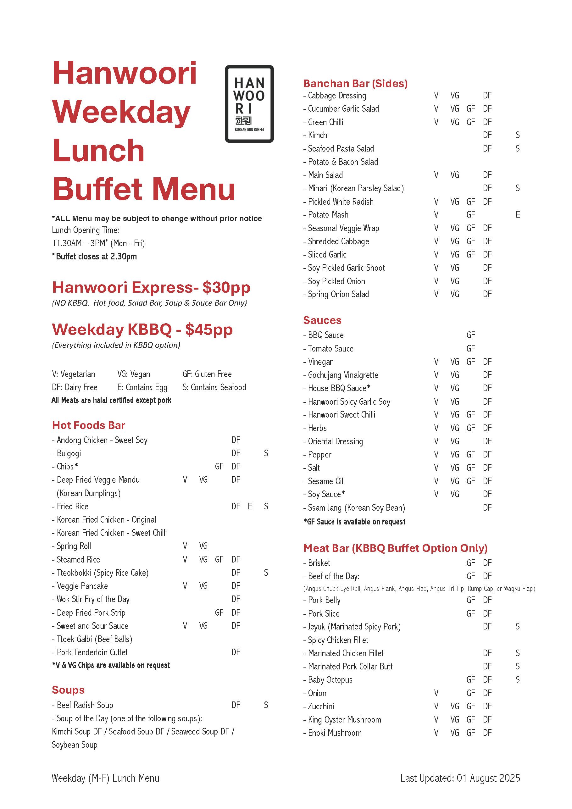 Hanwoori Restaurant | Book Now! - inline online bookings