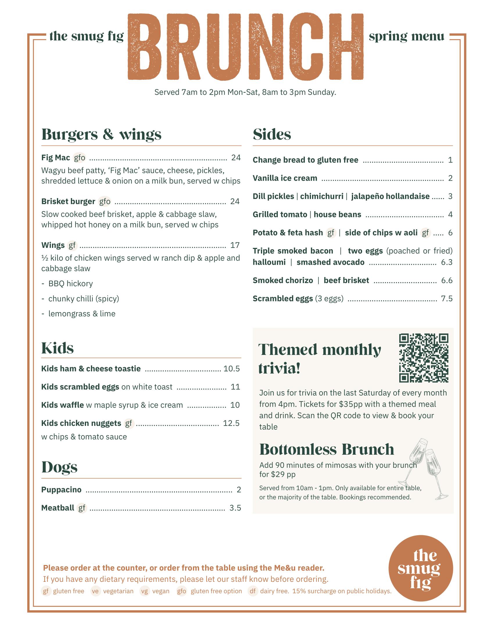 The Smug Fig Kitchen & Social | Book Now! - inline online bookings