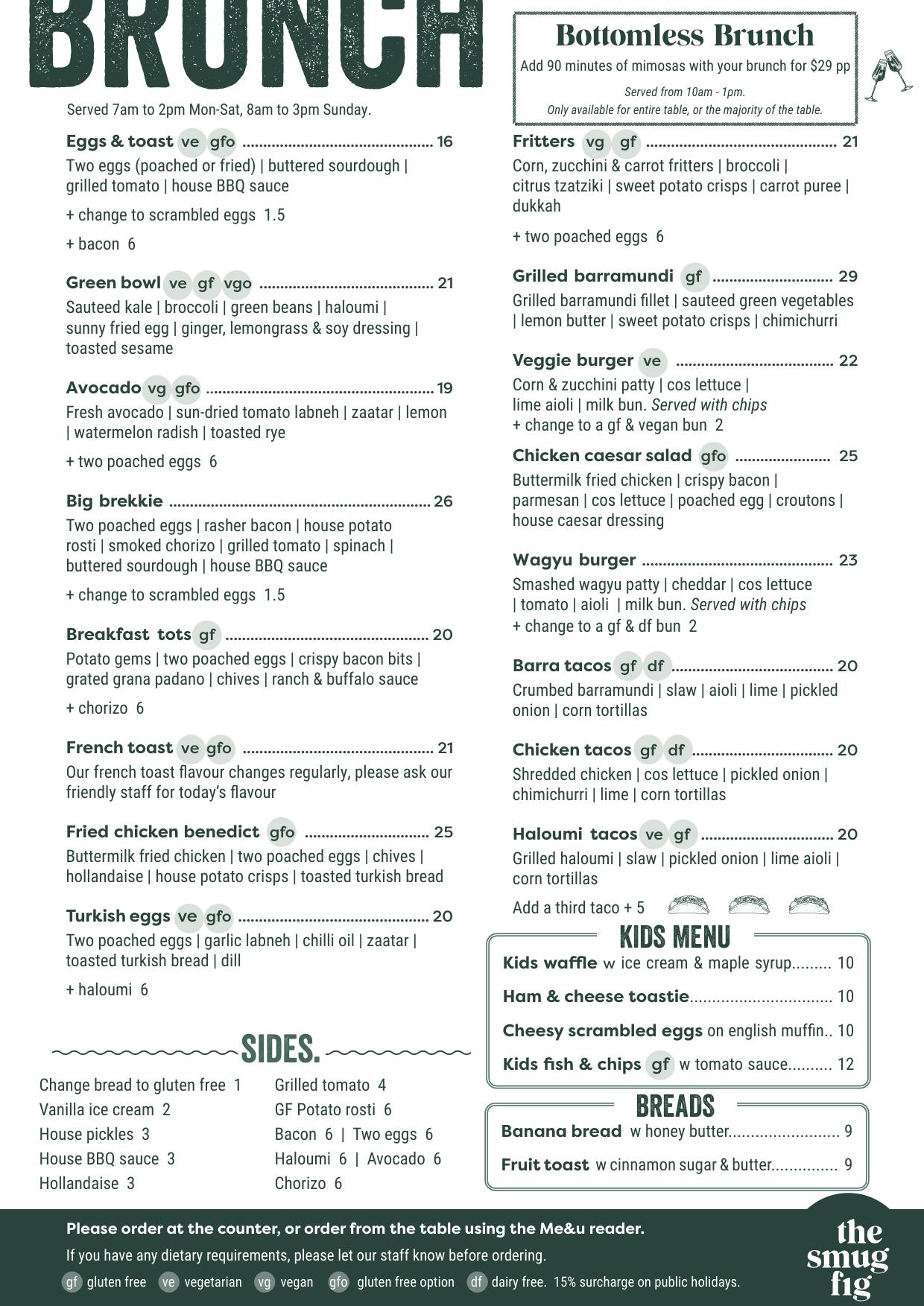 The Smug Fig Kitchen & Social | Book Now! - inline online bookings
