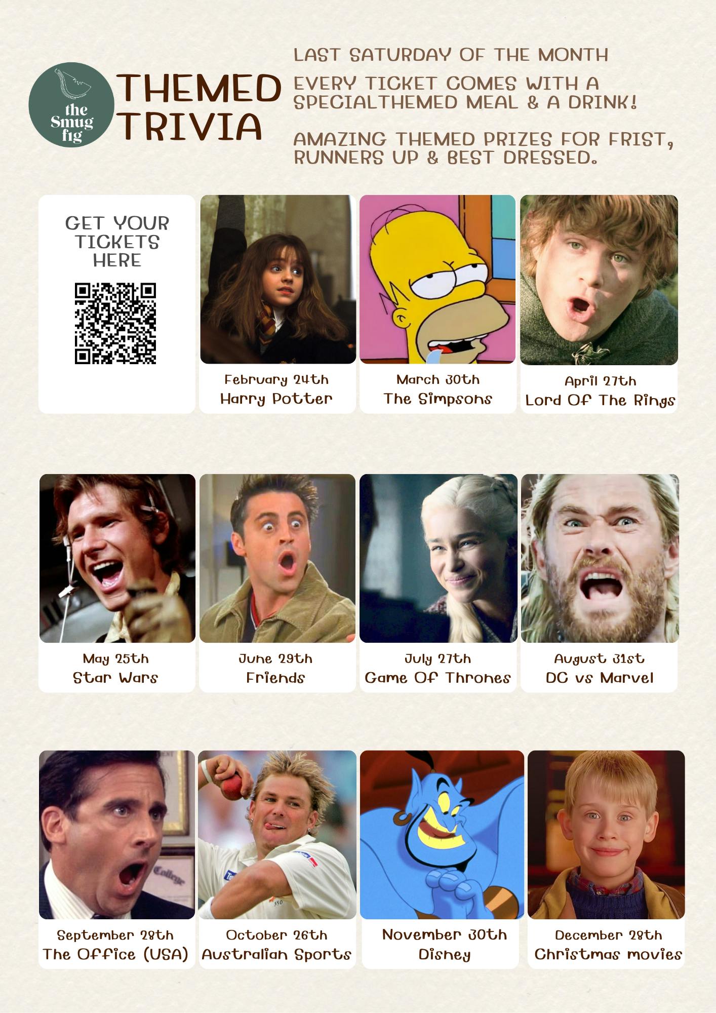 The Smug Fig Kitchen & Social - Themed Trivia | Book Now! - inline ...