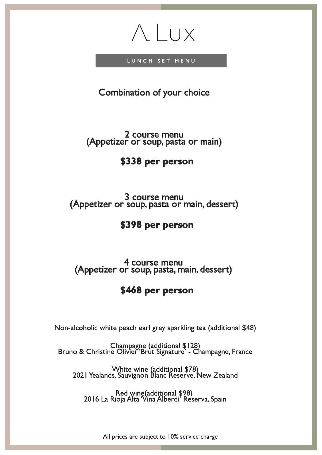 A Lux | Book Now! - inline online bookings