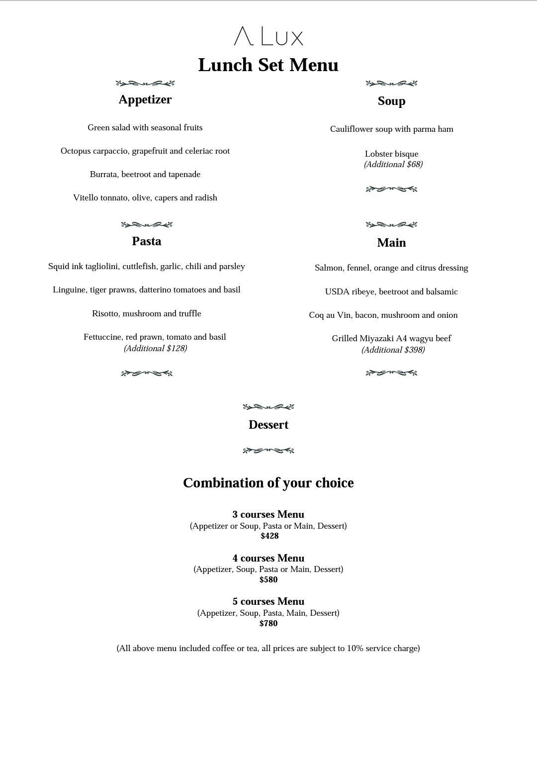 A Lux | Book Now! - inline online bookings