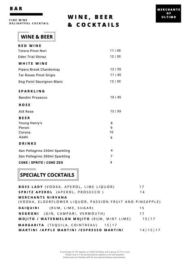 Merchants of Ultimo | Book Now! - inline online bookings