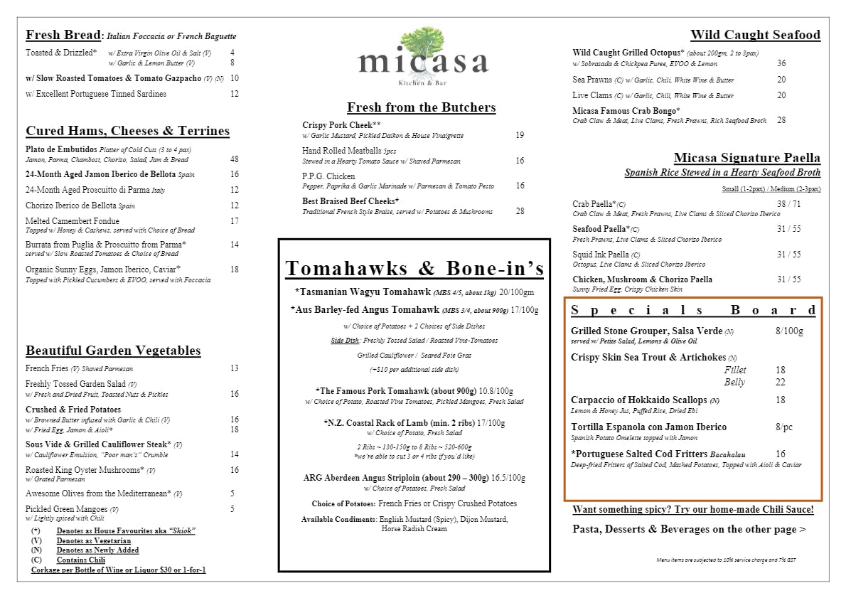 Micasa Kitchen & Bar | Book Now! - inline online bookings