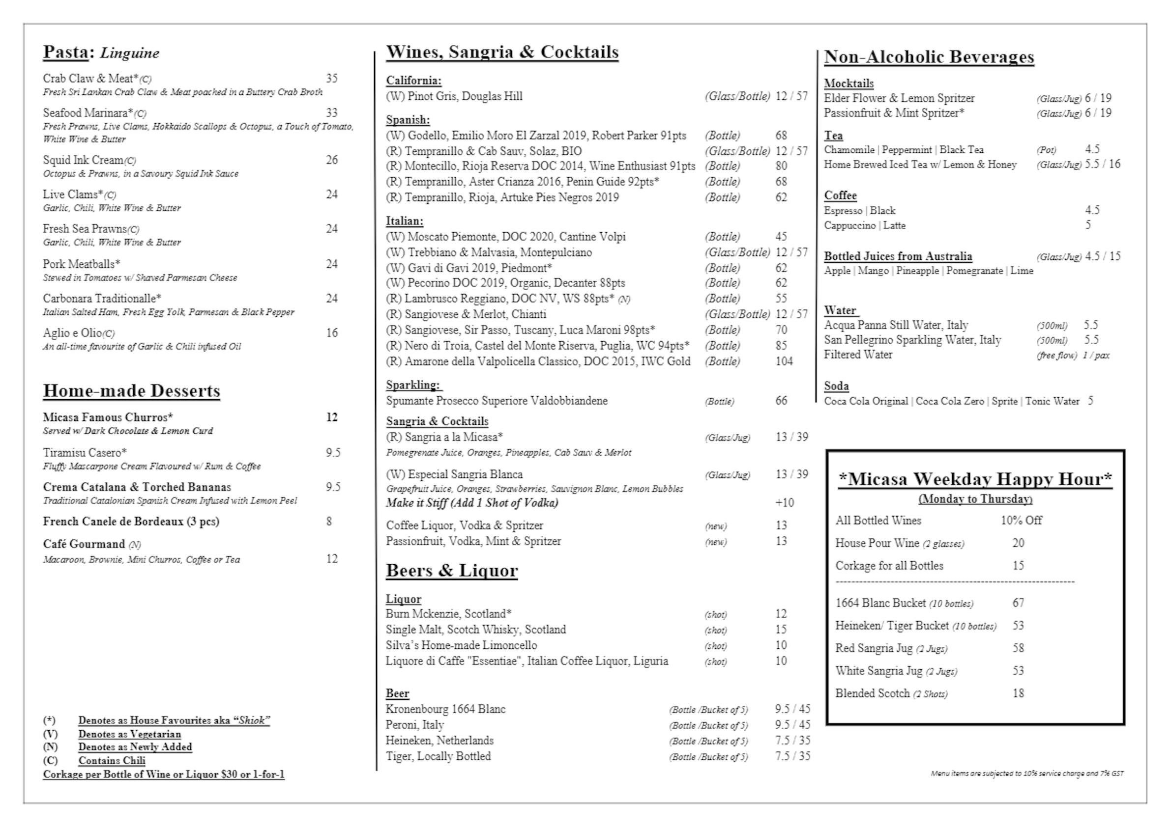 Micasa Kitchen & Bar | Book Now! - inline online bookings