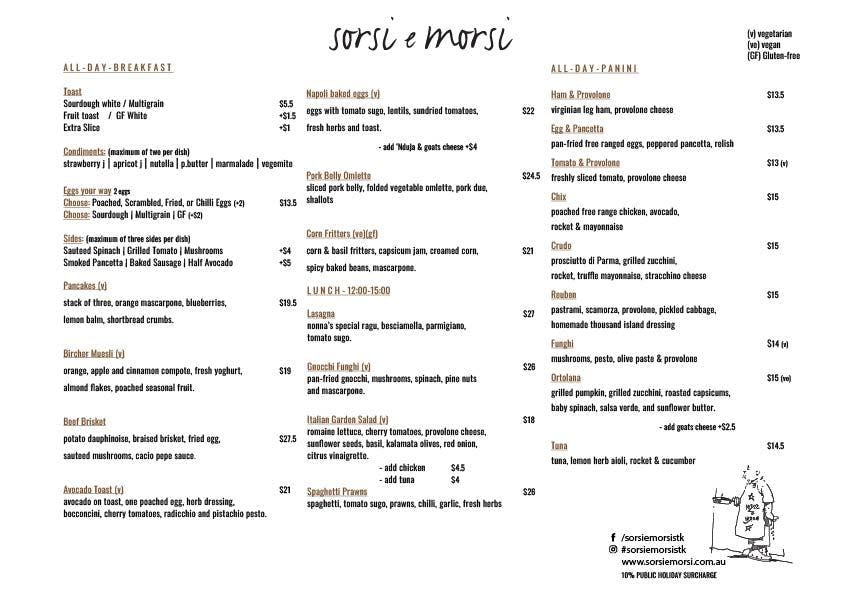 Sorsi e Morsi | Book Now! - inline online bookings