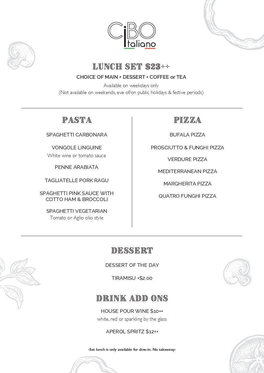 Cibo Italiano | Book Now! - inline online bookings