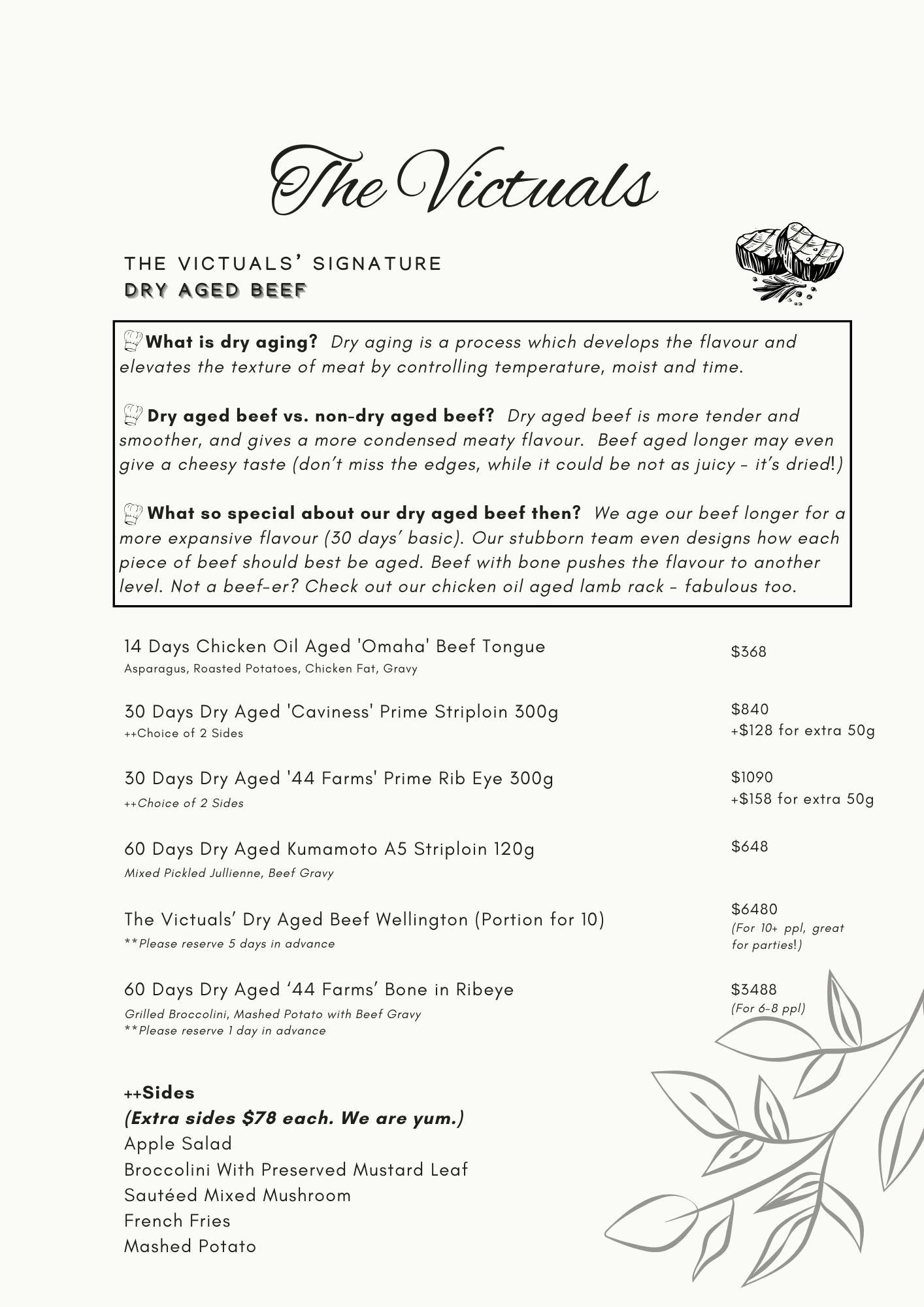 The Victuals | Book Now! - inline online bookings