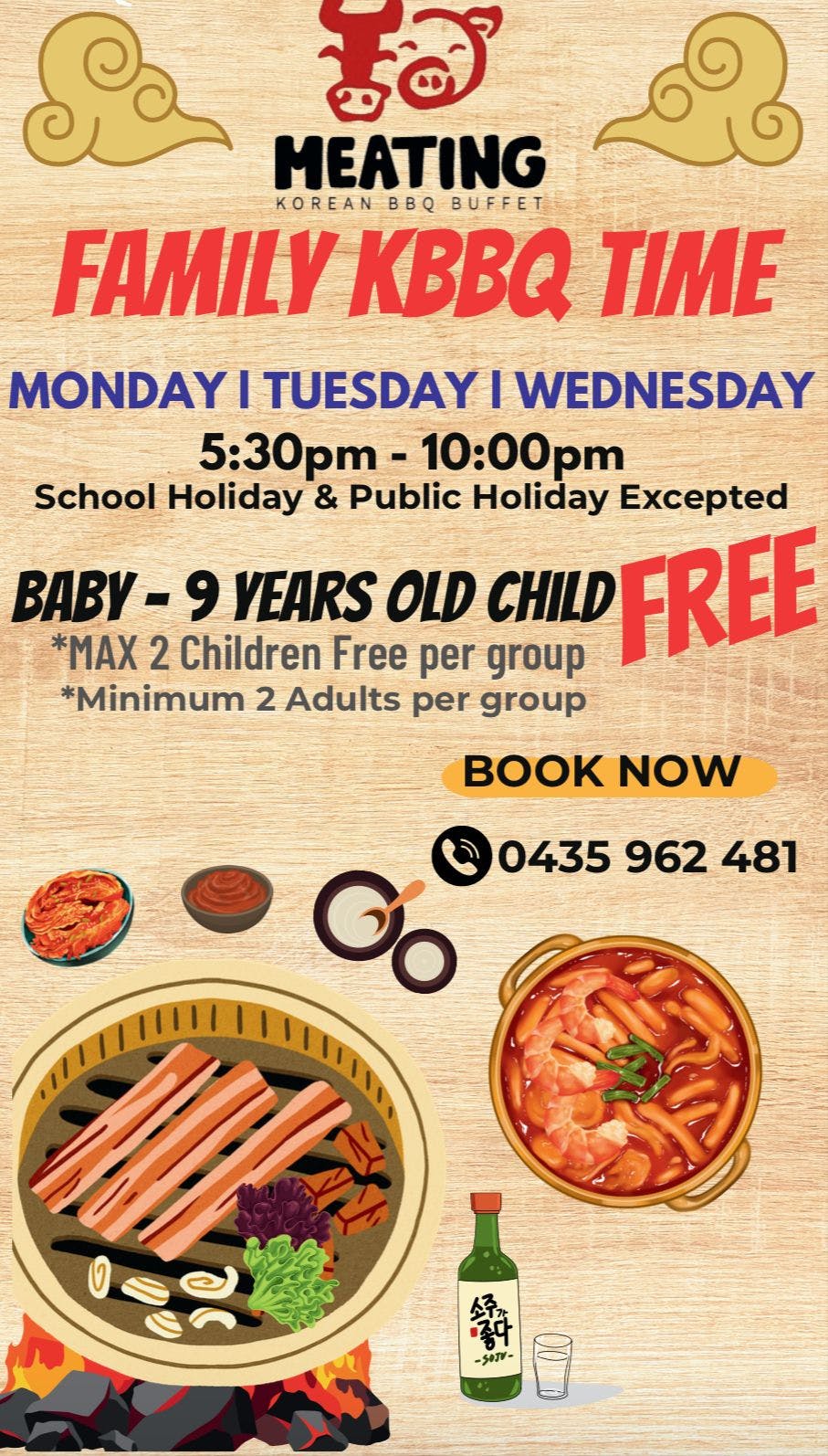MEATing Korean BBQ Buffet Nunawading | Book Now! - inline online bookings
