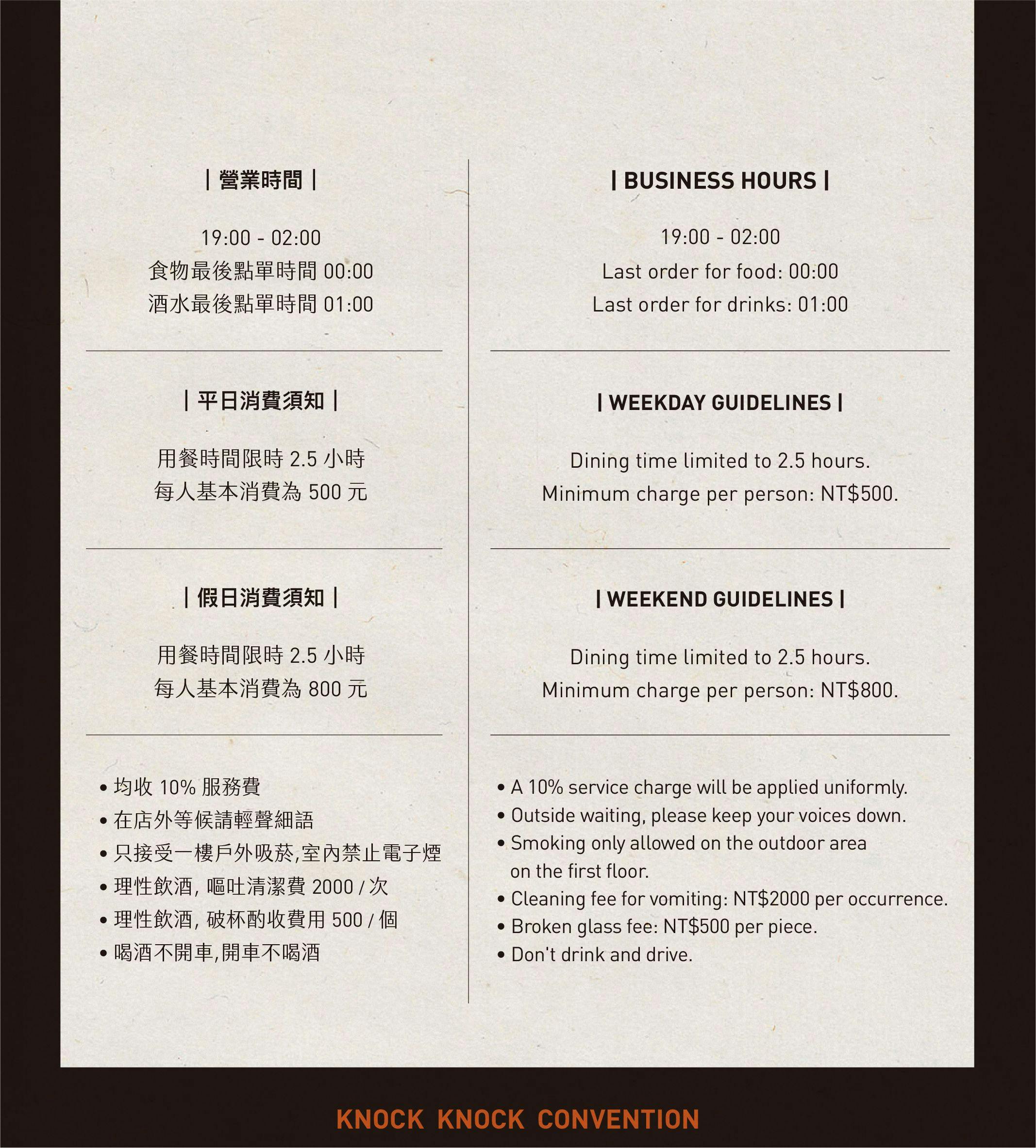 KNOCK KNOCK WHO'S THERE? | 立即訂位！inline 線上訂位預約