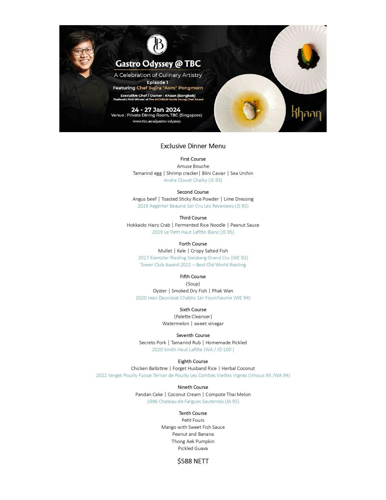 Gastro Odyssey @ TBC | Book Now! - inline online bookings