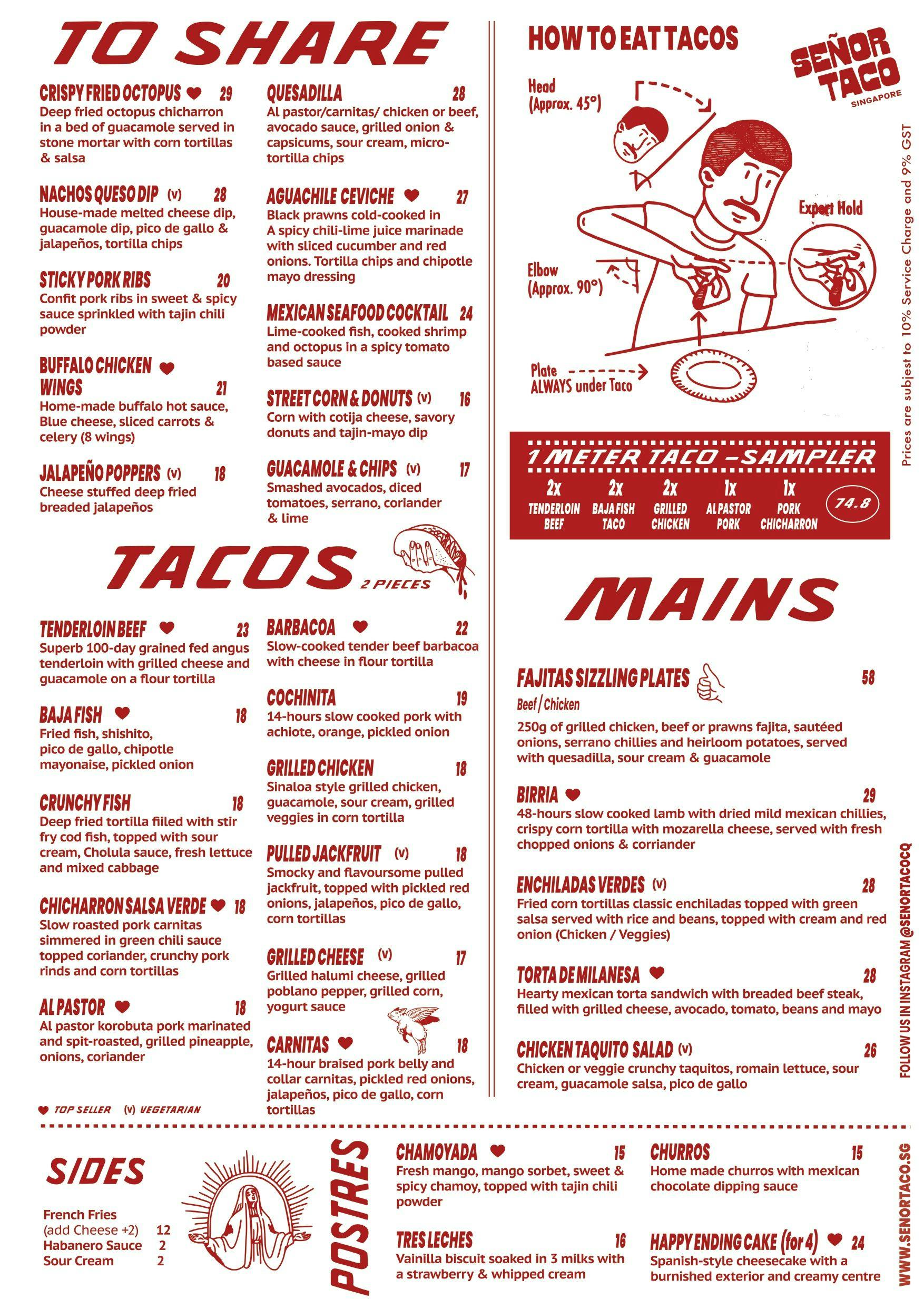 Senor Taco @ Clarke Quay | Book Now! - inline online bookings