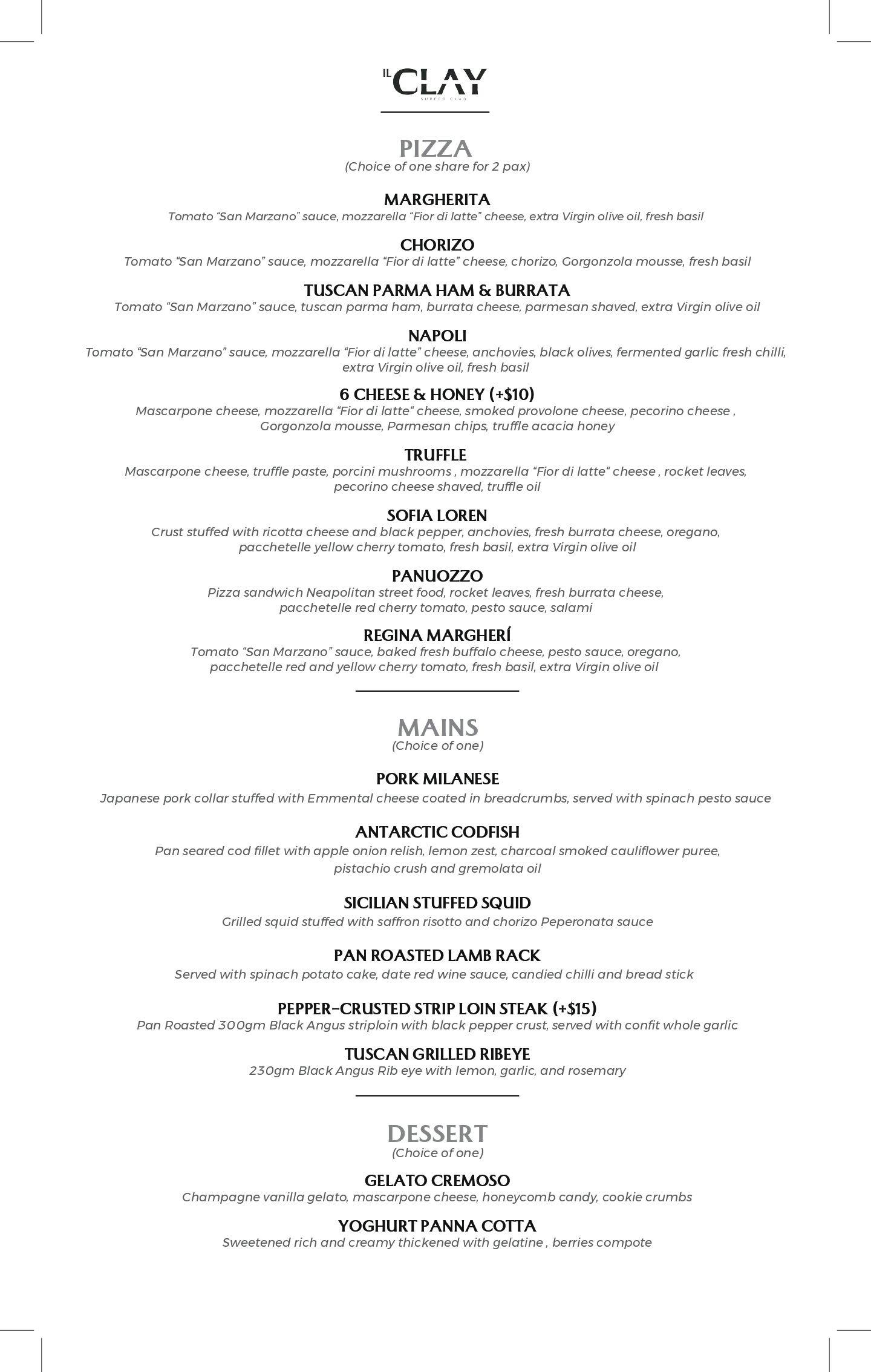 IL CLAY SUPPER CLUB | Book Now! - inline online bookings