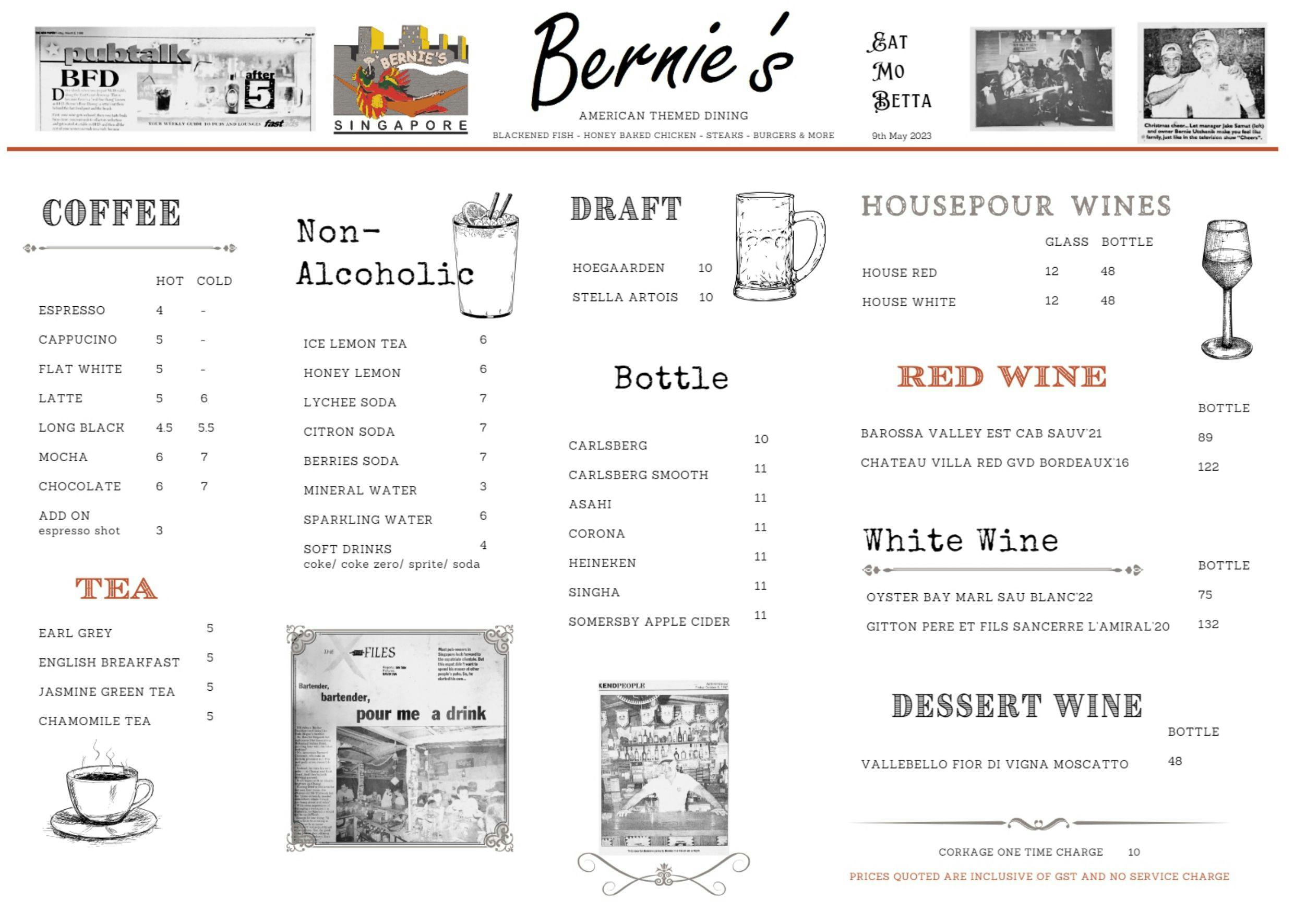 Bernie's @ Jln Riang | Book Now! - inline online bookings