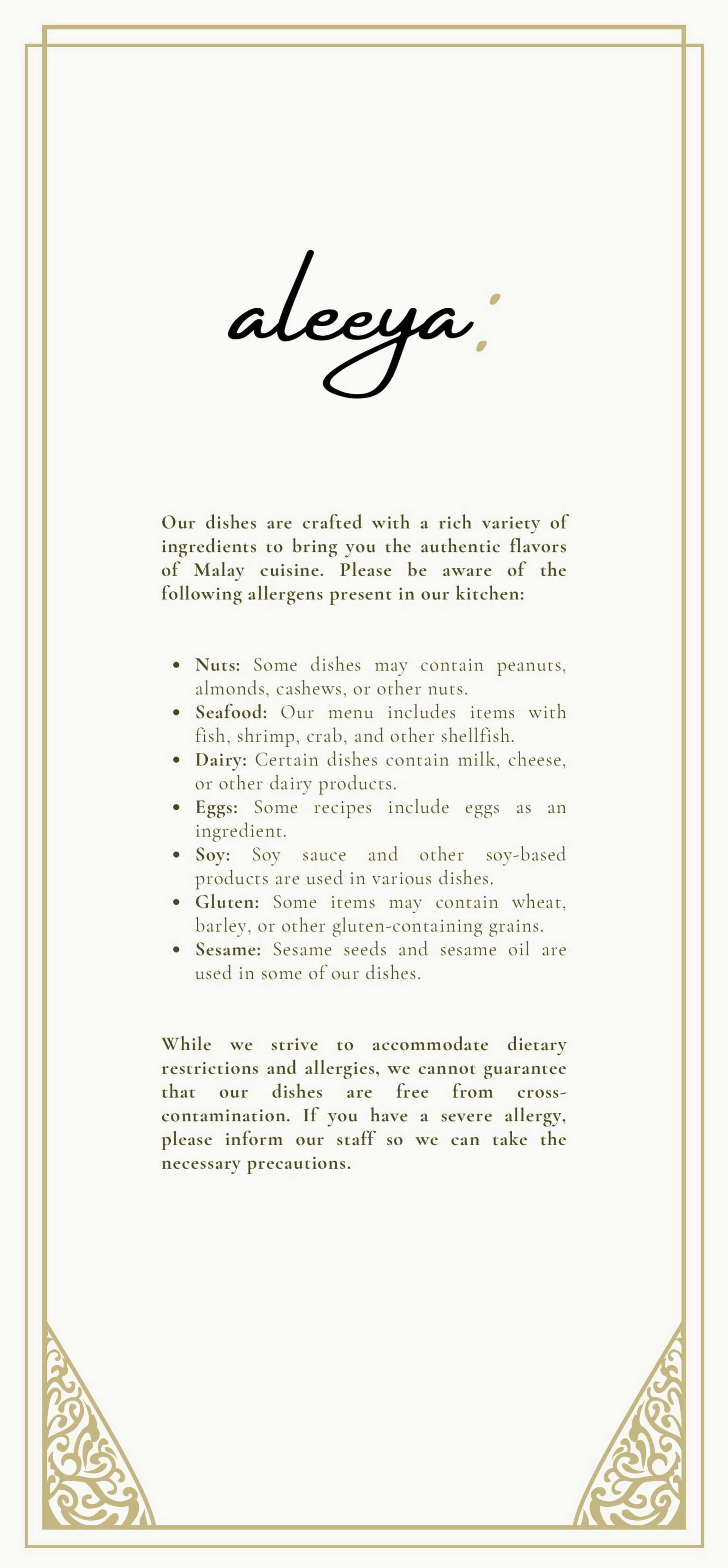 Aleeya | Book Now! - inline online bookings