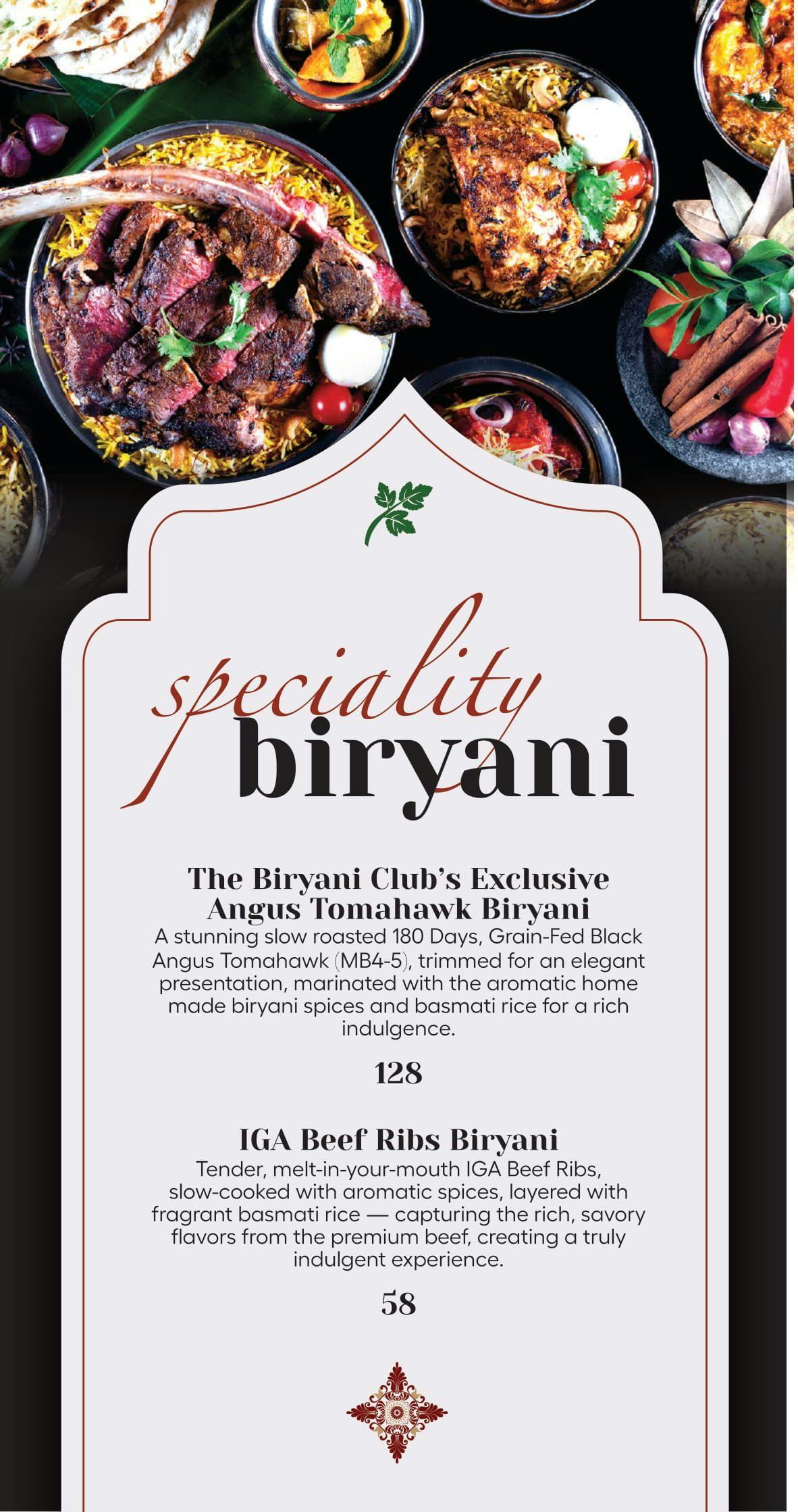 Cilantro: The Biryani Club | Book Now! - inline online bookings
